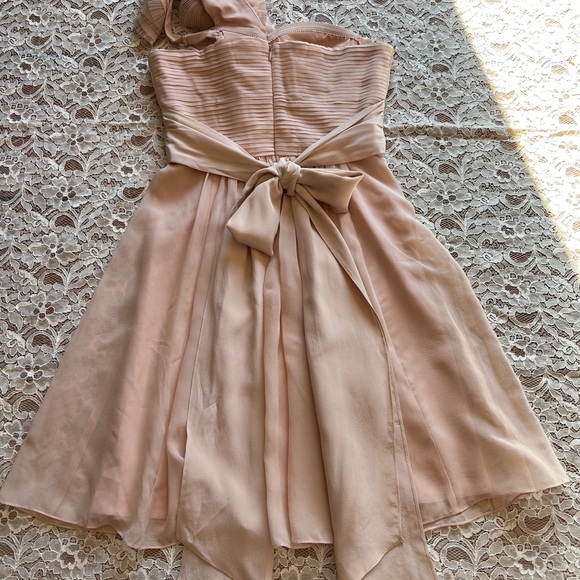 BCBGMaxAzria | Dresses | Nwt Bcbg Max Azria Blush Pink Chiffon Formal ...